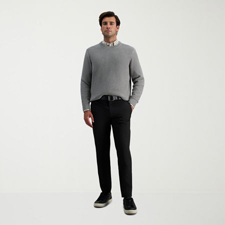 Cool Right Performance Flex Straight Fit Flat Front Pant - Black