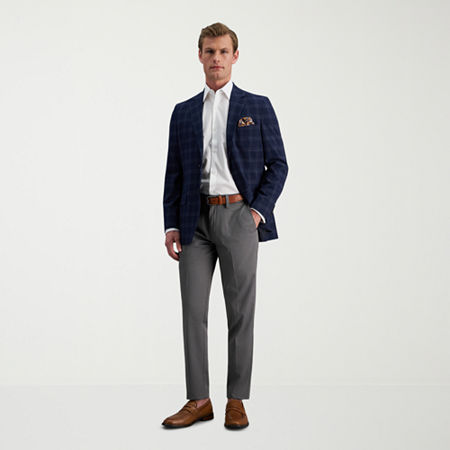 Cool Right Performance Flex Slim Fit Flat Front Pant - Heather Grey