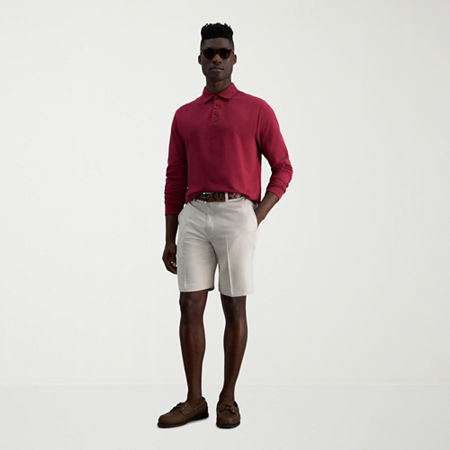 Haggar Mens Cool 18 Pro Flat Front Classic-Fit 9.5 Shorts - String