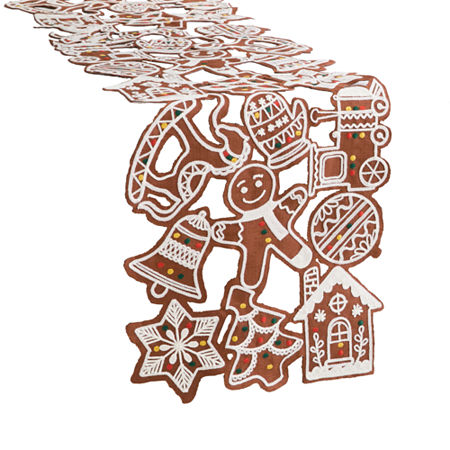 Click here for Homewear Gingerbread Table Runner  One Size  Brown prices