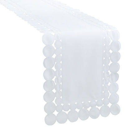 Click here for Homewear Bubble Table Runner  One Size  White prices