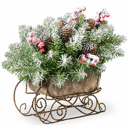 Click here for National Tree Company 10 Dunhill Fir Sleigh with S... prices