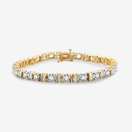 Click here for 5 CT.T.W. Natural Diamond 10K Gold Tennis Bracelet... prices