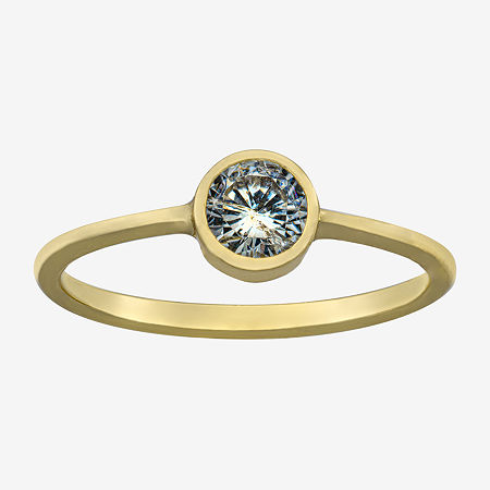Click here for Silver Treasures Womens Cubic Zirconia 14K Gold Ov... prices