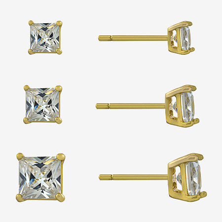 Click here for Silver Treasures Womens Cubic Zirconia 14K Gold Ov... prices