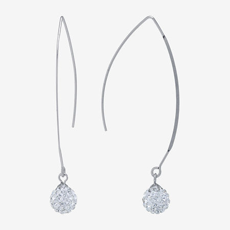Click here for Silver Treasures Womens Crystal Sterling Silver Dr... prices