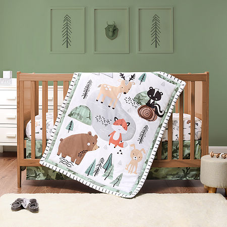 Click here for The Peanutshell Woodland Camo Crib Bedding Set for... prices