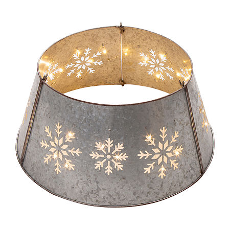 Click here for Glitzhome Snowflake With Light String Metal Christ... prices