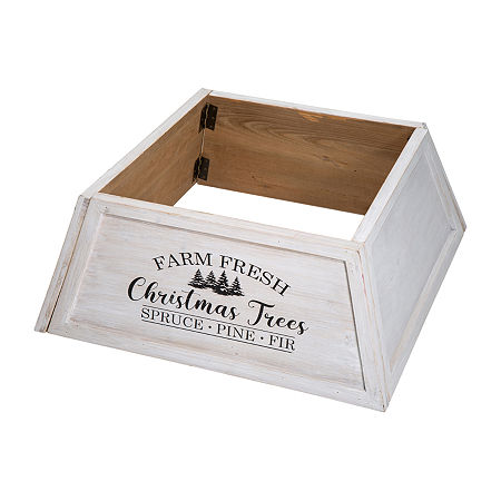 Click here for Glitzhome 26 White Washed Wooden Farm Fresh Christ... prices