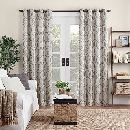 Click here for Eclipse Ambiance Lattice Draft Stopper Grommet Top... prices