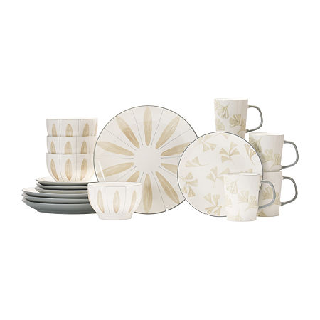 Baum Viana Dinnerware 16 Piece Set  Service for 4 - Cream