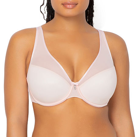 Click here for Curvy Couture Sheer Mesh Plunge T-Shirt Bra- 1310... prices