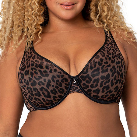 Click here for Curvy Couture Sheer Mesh Plunge T-Shirt Bra- 1310... prices