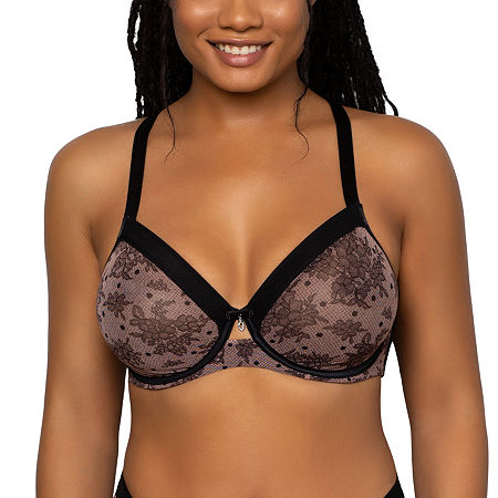 Click here for Curvy Couture Sheer Mesh Unlined Underwire Bra-131... prices