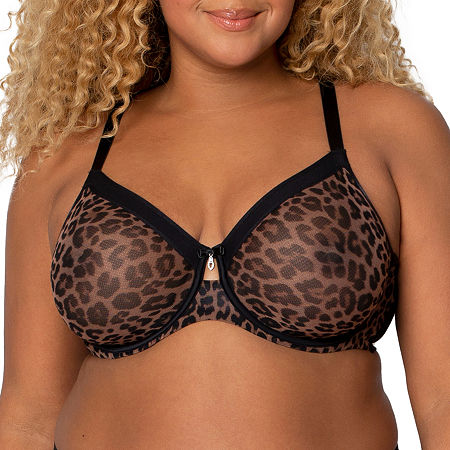Click here for Curvy Couture Sheer Mesh Unlined Underwire Bra-131... prices