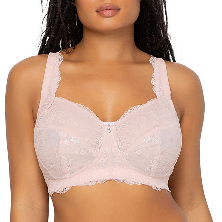 Click here for Curvy Couture Luxe Lace Wireless Bra-1320  H  Pink prices