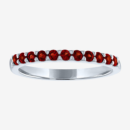 Click here for Gemstone Sterling Silver Stackable Ring  6  Garnet prices