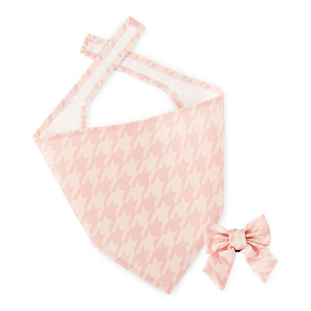 Click here for Paw & Tail Dog Bandana and Bow Set  One Size  Pink prices