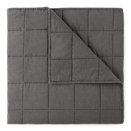 Click here for Linden Street Quilted Throw  One Size  Gray prices