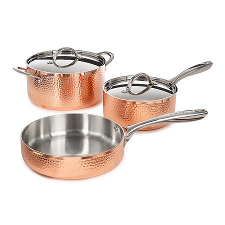 Click here for BergHOFF Vintage 5pc Tri-Ply Copper Cookware Set w... prices