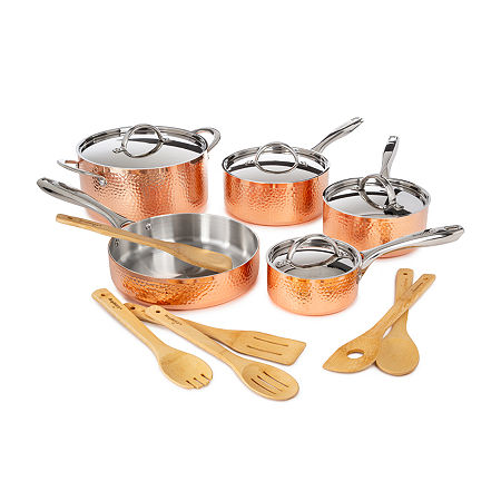 Click here for BergHOFF Tri-Ply 11 Piece Cookware Set  Hammered -... prices