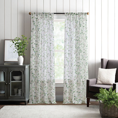 Click here for Martha Stewart Kensington Garden Print Rod Pocket... prices