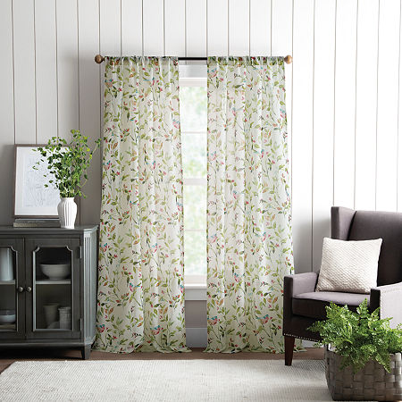 Click here for Martha Stewart Kensington Garden Print Rod Pocket... prices