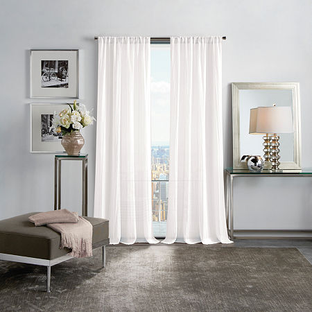 Click here for Martha Stewart Crinkle Rod Pocket Sheer Set of 2 C... prices