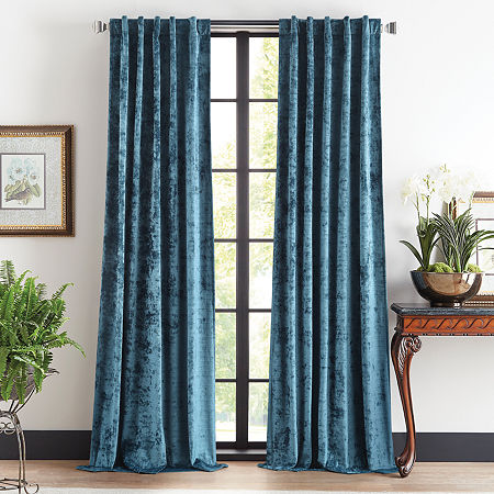 Click here for Martha Stewart Wave Embossed Velvet Rod Pocket Emb... prices