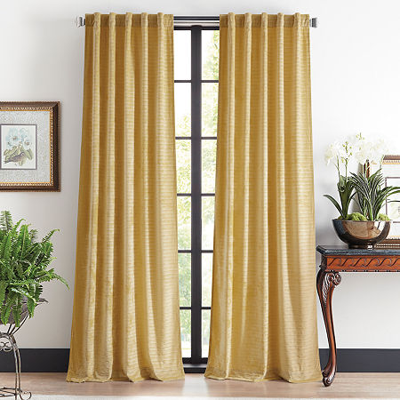 Click here for Martha Stewart Wave Embossed Velvet Rod Pocket Emb... prices