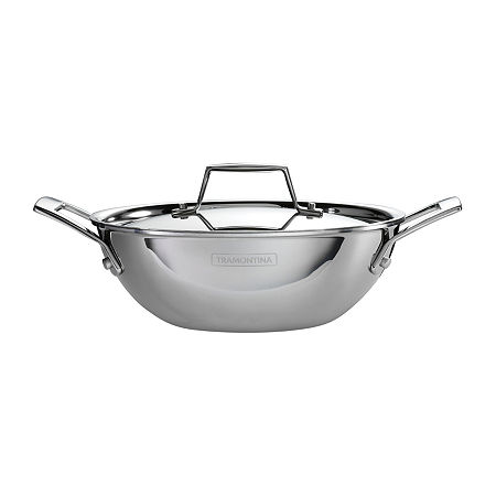 Click here for Tramontina Utsava Stainless Steel 1.8-qt. Kadai wi... prices