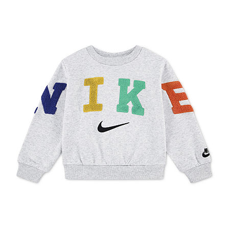 Click here for Nike Boys Crew Neck Fleece Embroidered Long Sleeve... prices
