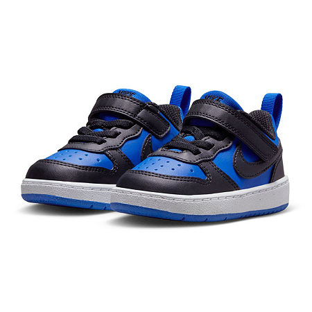 Nike Kids Toddler Court Borough Low 2 Casual Shoes in Game Royal/Black/White Size: 9.0