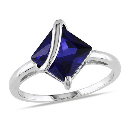 Click here for Womens Lab Created Blue Sapphire Sterling Silver C... prices
