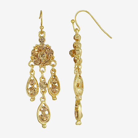 Click here for 1928 Gold Tone Womens Chandelier Earrings  One Siz... prices