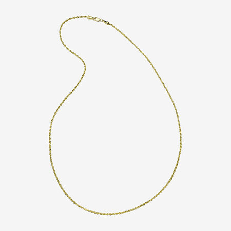 Click here for Womens 14K Gold 18 Inch Rope Chain Necklace  One S... prices