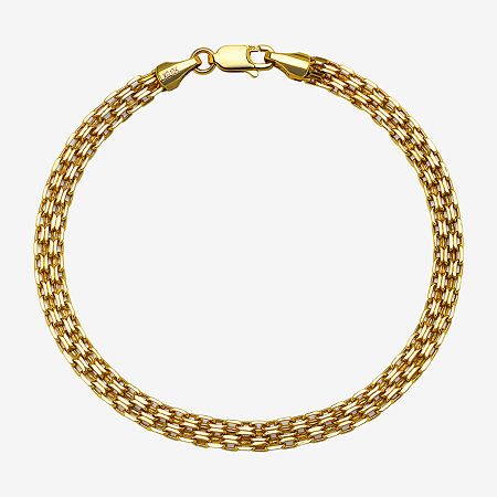 Click here for 10K Gold 7.25 Inch Hollow Bismark Link Bracelet  O... prices