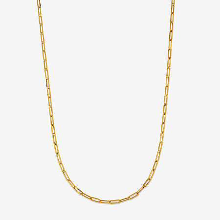 Click here for Womens 18 - 20 Inch 14K Gold Link Necklace Papercl... prices