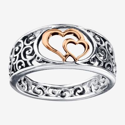 Footnotes Mother and Daughter Sterling Silver Heart Band - JCPenney