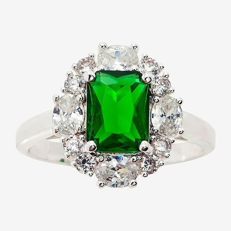 Click here for Sparkle Allure Cubic Zirconia Emerald Pure Silver... prices