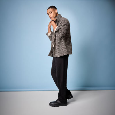 J. Ferrar Denton Mens Closed Toe Oxford Shoes, Color: Black - JCPenney