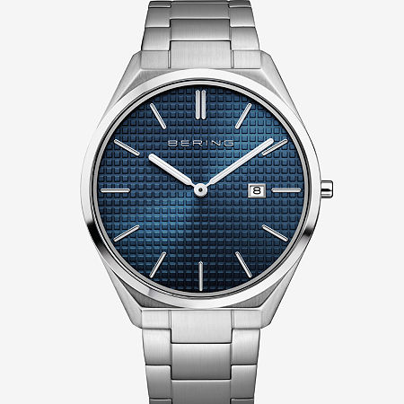 Click here for Bering Mens Silver Tone Stainless Steel Bracelet W... prices