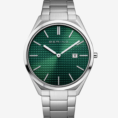 Click here for Bering Mens Silver Tone Stainless Steel Bracelet W... prices