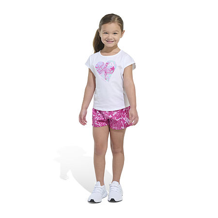 Click here for adidas Little Girls 2-pc. Short Set  4  White prices