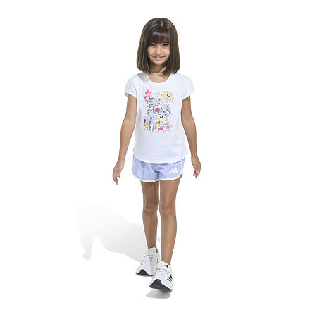 Click here for adidas Little Girls 2-pc. Short Set  5  White prices