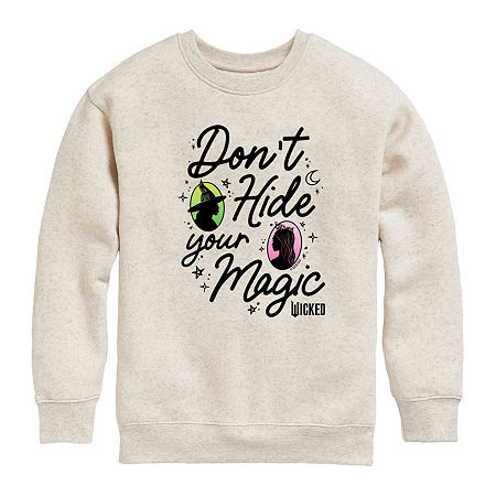 Click here for Dont Hide Magic Big Kid Girls Crew Neck Long Sleev... prices