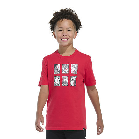 Boys (8-20) adidas(R) Short Sleeve Baseball Card Tee