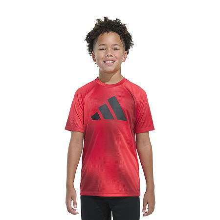 Click here for adidas Big Boys Short Sleeve Poly Motion Gradient... prices