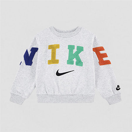 Click here for Nike Boys Crew Neck Fleece Embroidered Long Sleeve... prices
