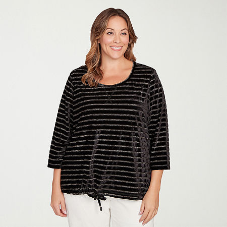 Click here for Hearts Of Palm Womens Plus Crew Neck Long Sleeve T... prices